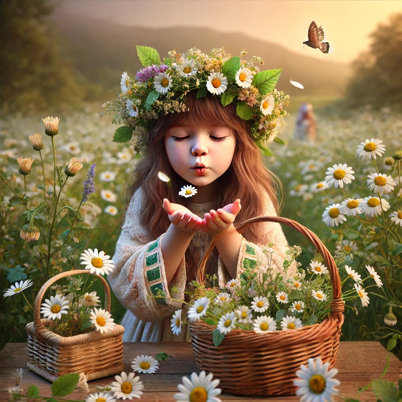 Download Girl, Flowers, Roses. Royalty-Free Stock Illustration Image ...