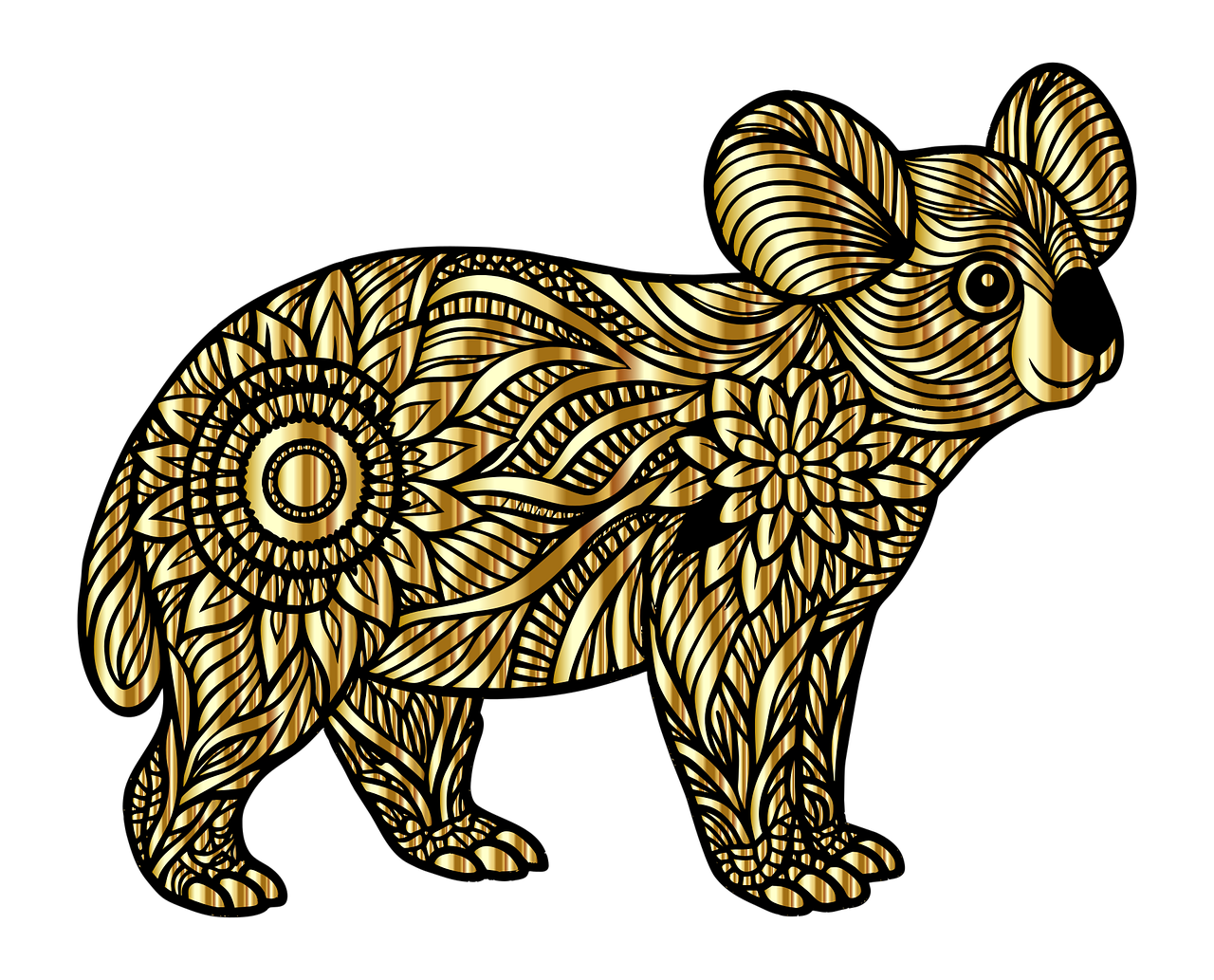 Download Koala, Gold, Marsupial. Royalty-Free Vector Graphic - Pixabay