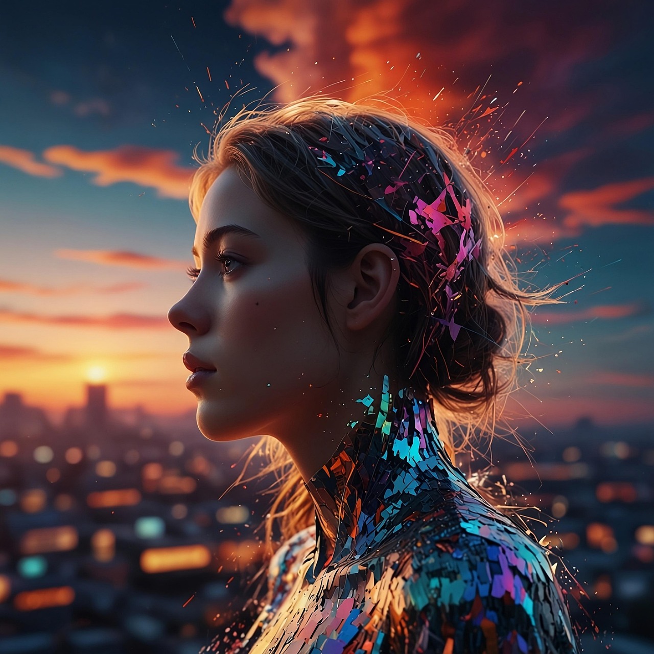 Download Girl, Art, Colors. Royalty-Free Stock Illustration Image - Pixabay