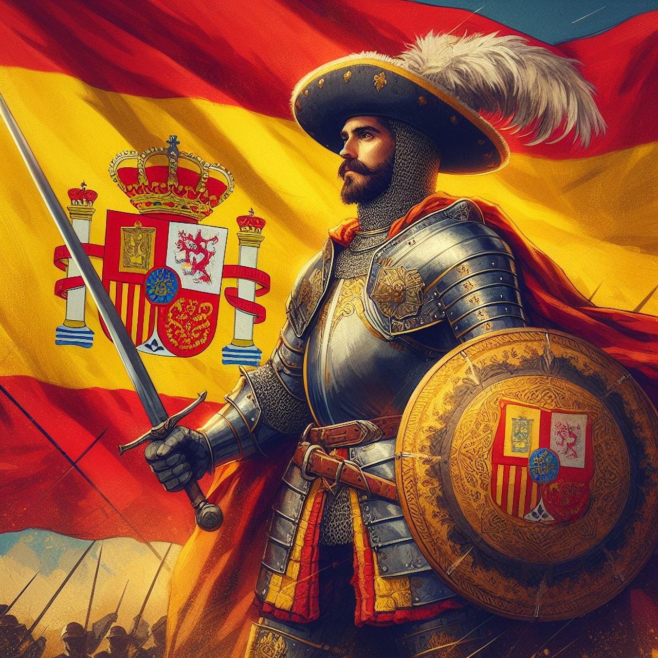 Download Ai Generated, Warrior, Spanish. Royalty-Free Stock ...