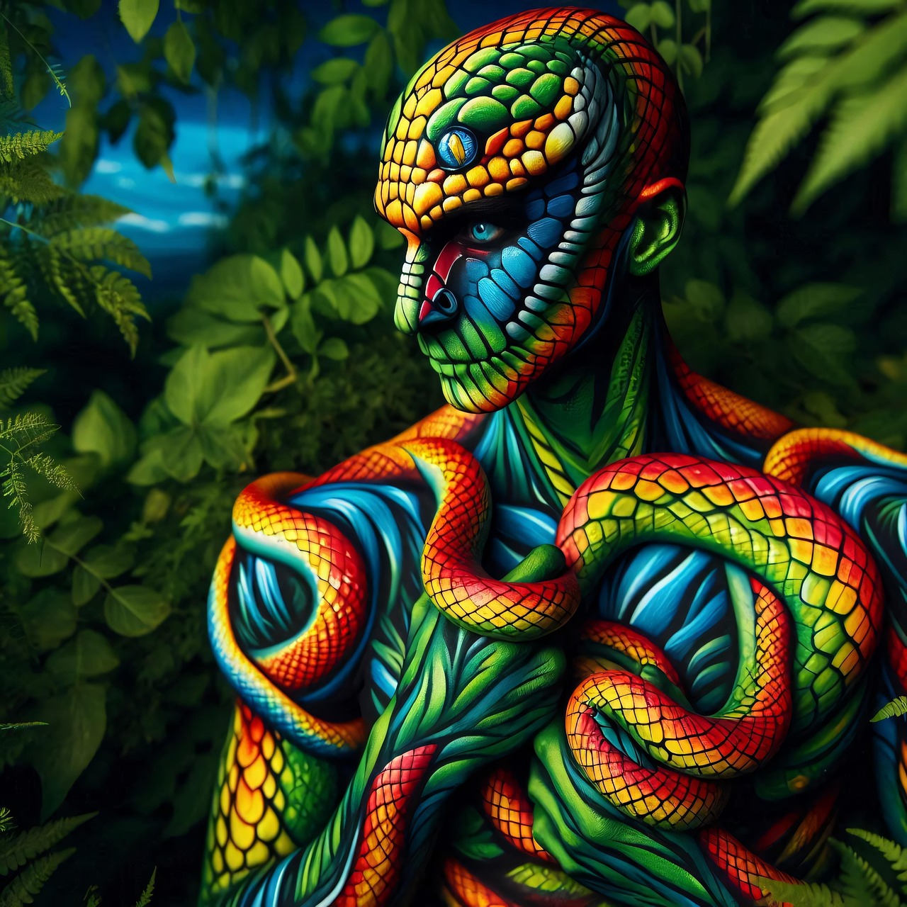 Download Snake, Fantasy, Man. Royalty-Free Stock Illustration Image ...