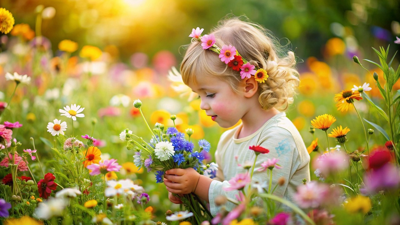 Petite Fille En Fleurs - Image gratuite sur Pixabay - Pixabay