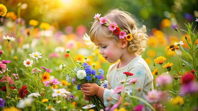 Petite Fille En Fleurs - Image gratuite sur Pixabay - Pixabay
