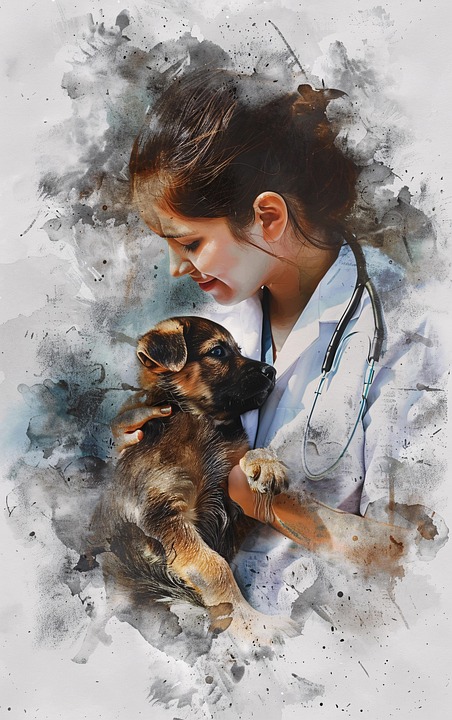 Download Veterinarian, Puppy, Vet. Royalty-Free Stock Illustration ...
