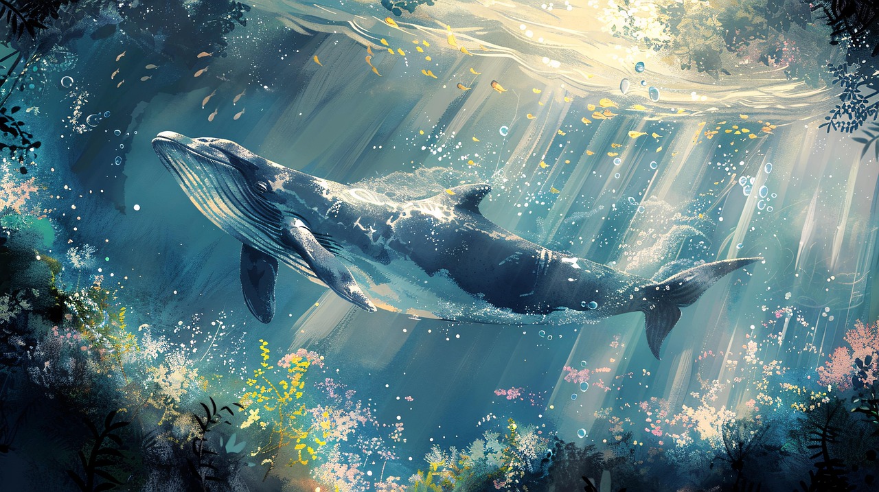 Download Whale, Underwater, Ocean. Royalty-Free Stock Illustration ...