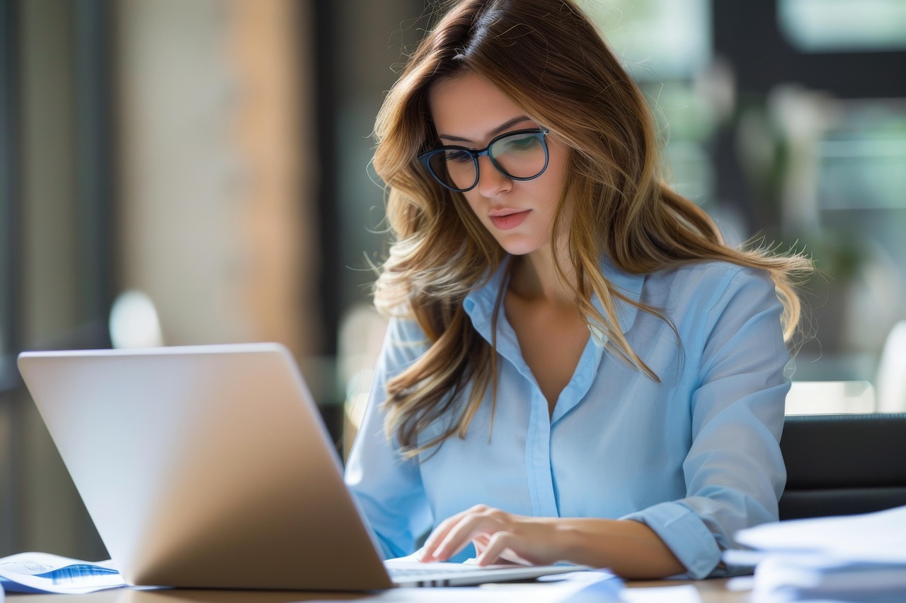 Download Woman, Computer, Laptop. Royalty-Free Stock Illustration Image ...