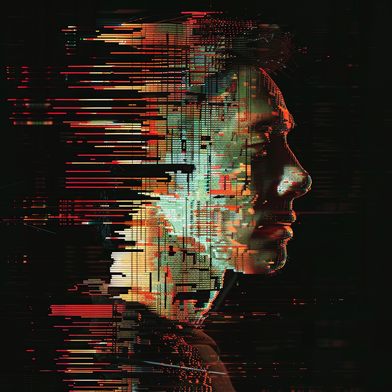 Download Ai Generated, Man, Glitch. Royalty-Free Stock Illustration ...