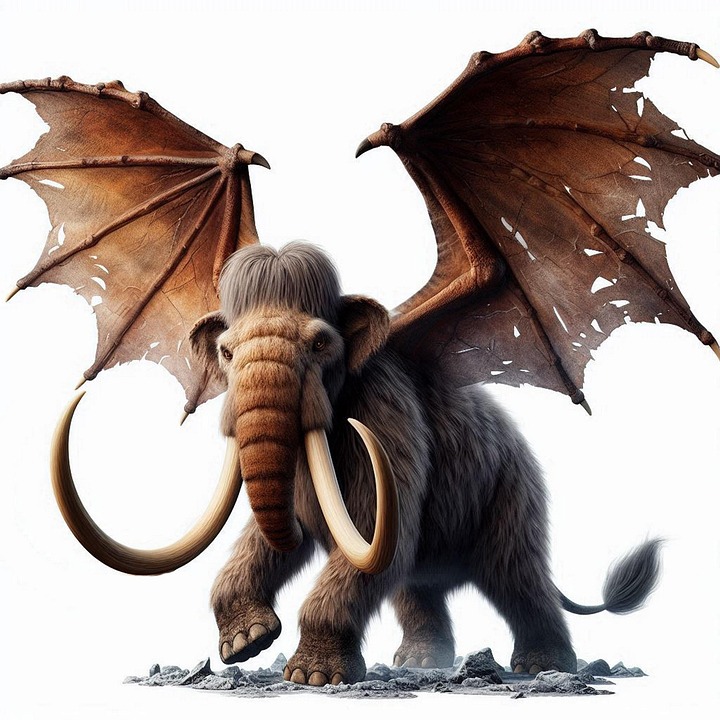 Download Chimera, Wings, Mammoth. Royalty-Free Stock Illustration Image ...
