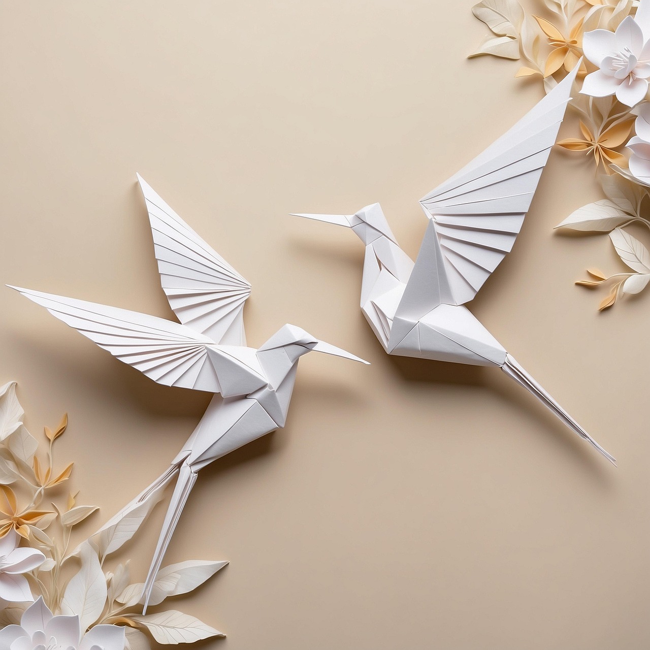 Download Ai Generated, Birds, Paper. Royalty-Free Stock Illustration ...