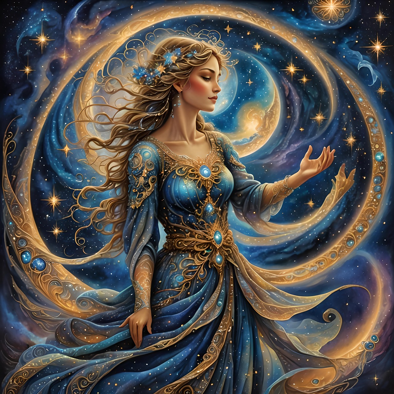Download Mystic, Fantasy, Woman. Royalty-Free Stock Illustration Image ...