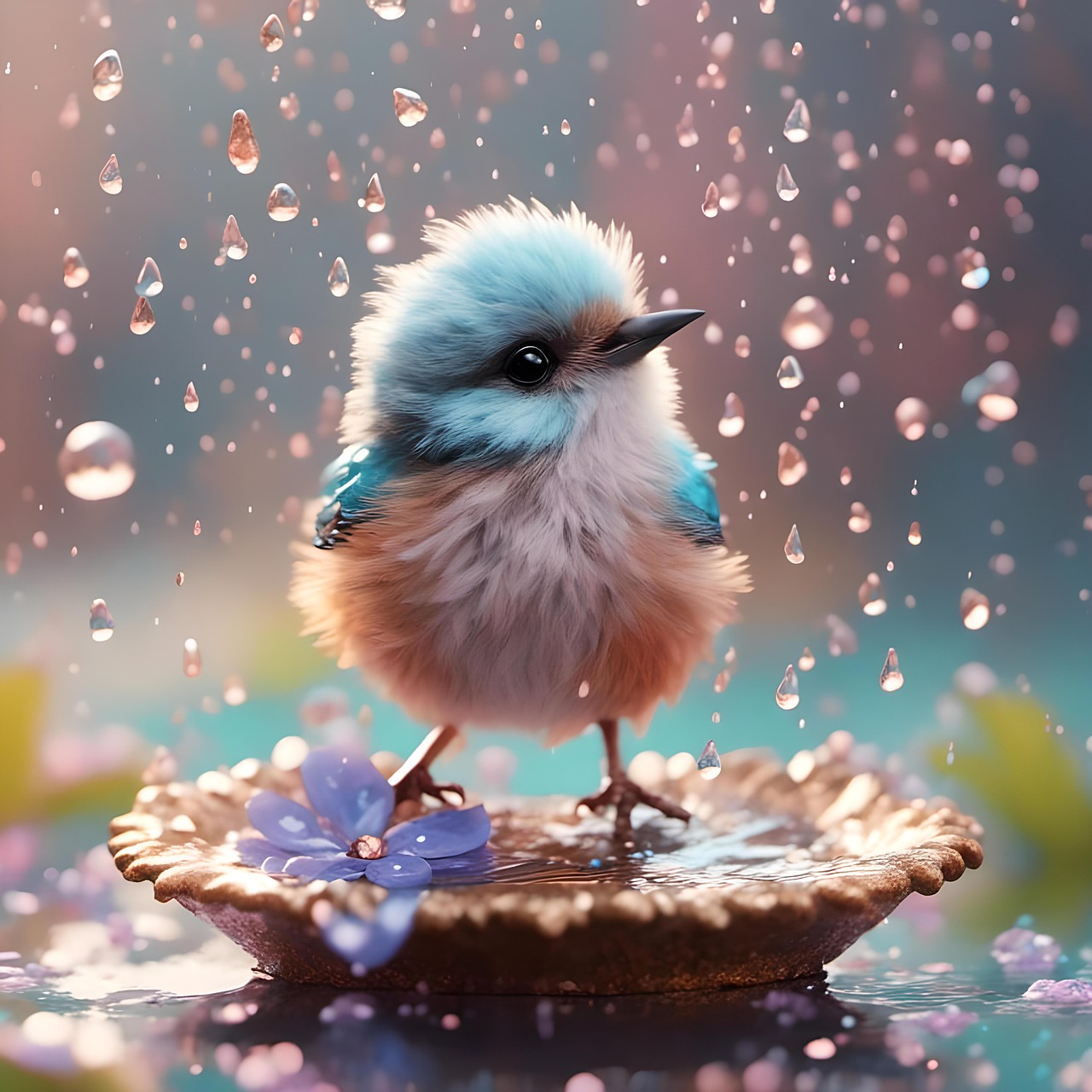 Download Ai Generated, Bird, Baby Bird. Royalty-Free Stock Illustration ...