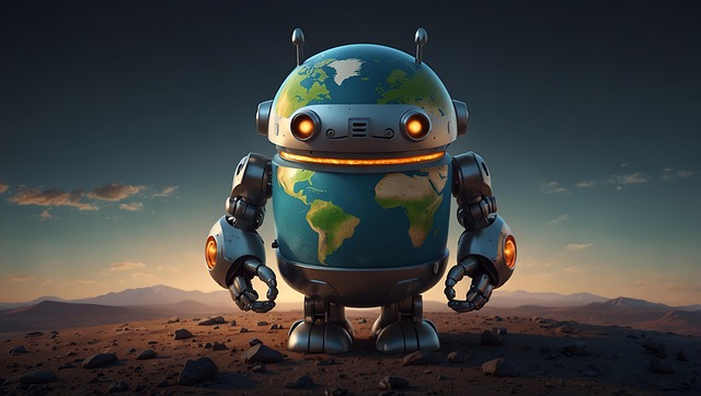 Download Ai Generated, Robot, Earth. Royalty-Free Stock Illustration ...