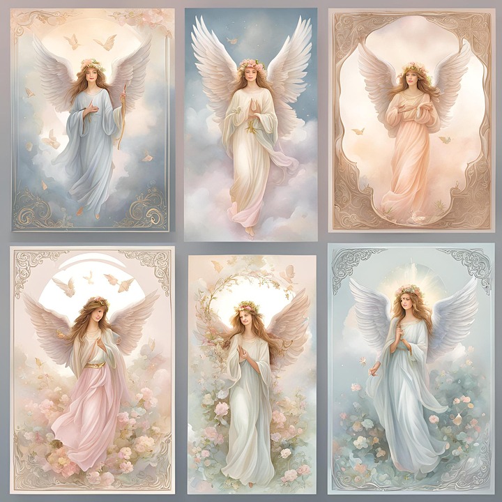 Download Angels, Angel Cards, Divine Beings. Royalty-Free Stock ...