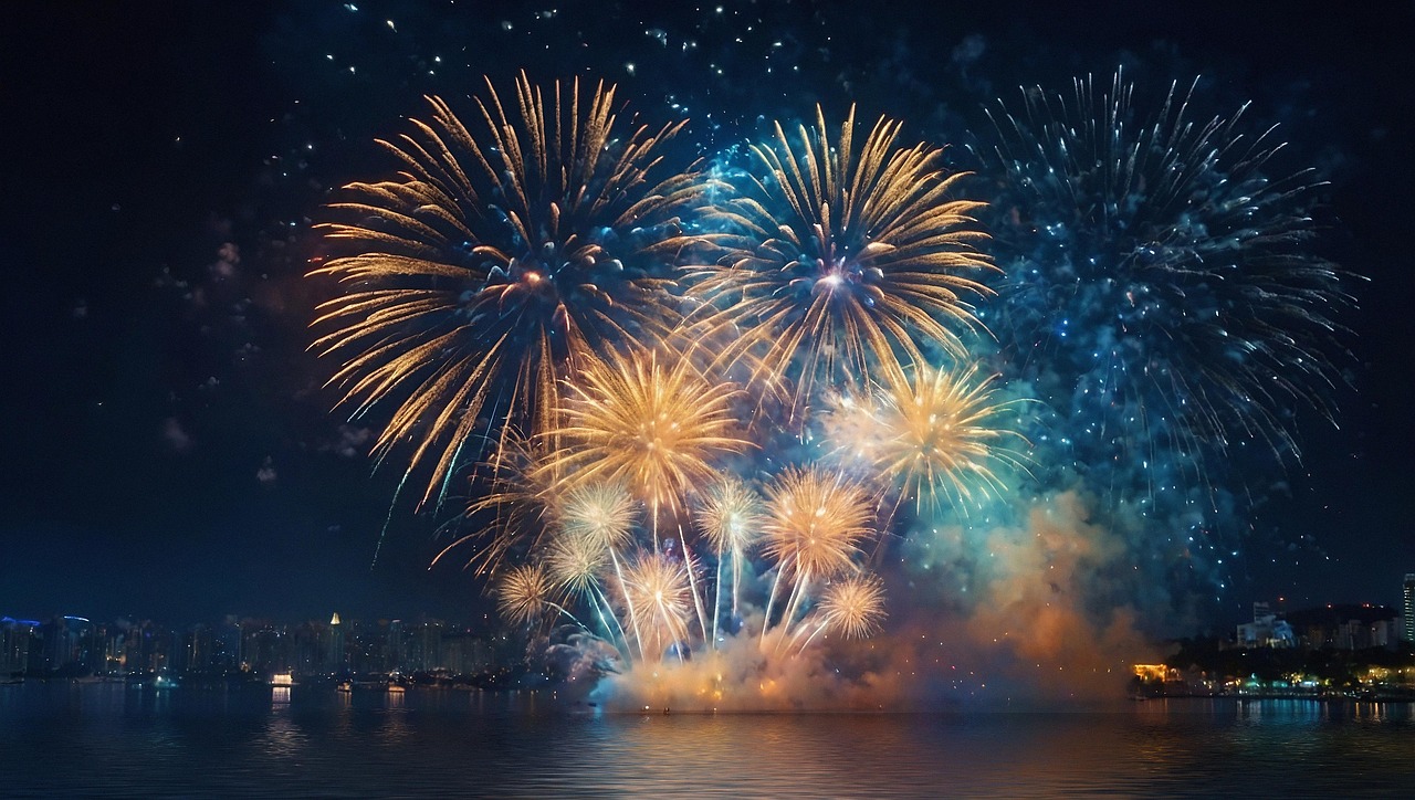 Download New Year'S Day, Fireworks, New Year'S Eve. Royalty-Free Stock ...