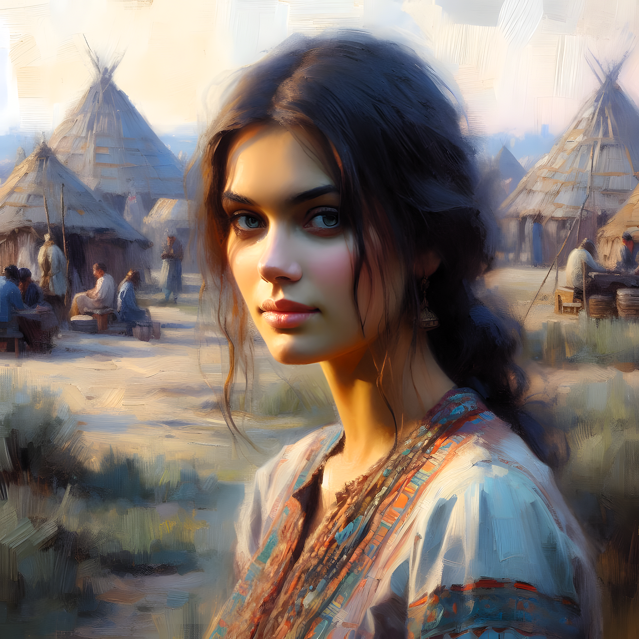 Download Woman, Painting, Beauty. Royalty-Free Stock Illustration Image ...