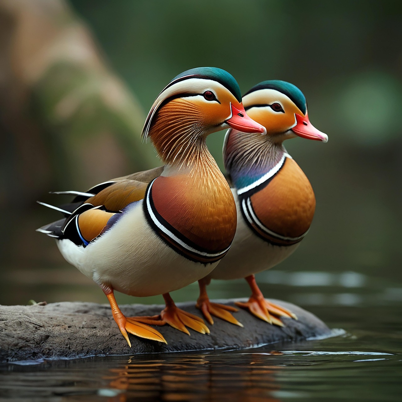 Download Ai Generated, Mandarin Duck, Duck. Royalty-Free Stock ...