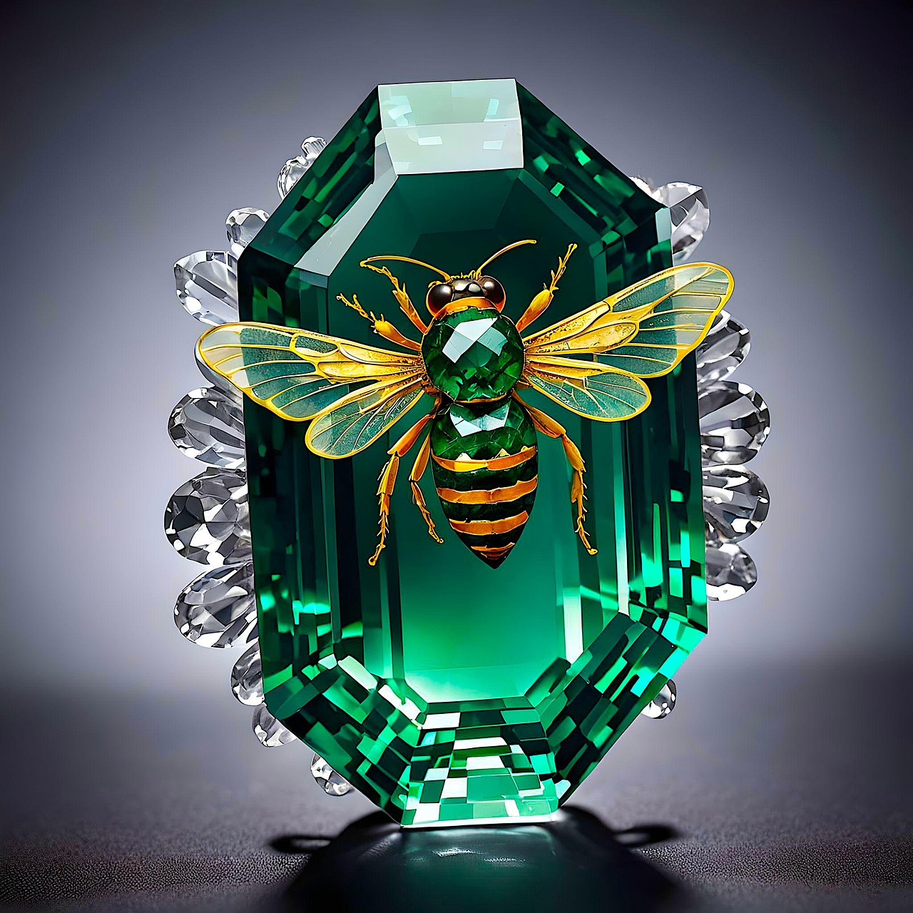 Download Ai Generated, Jewel, Bee. Royalty-Free Stock Illustration ...