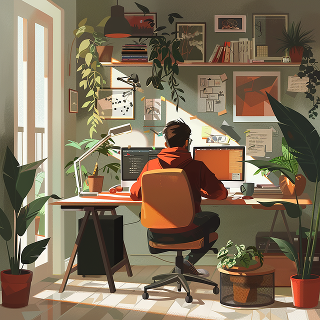 Download Ai Generated, Working, Work. Royalty-Free Stock Illustration ...