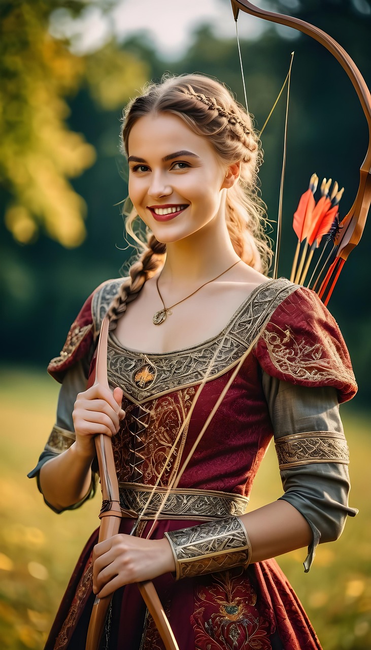 Download Ai Generated, Woman, Archer. Royalty-Free Stock Illustration ...