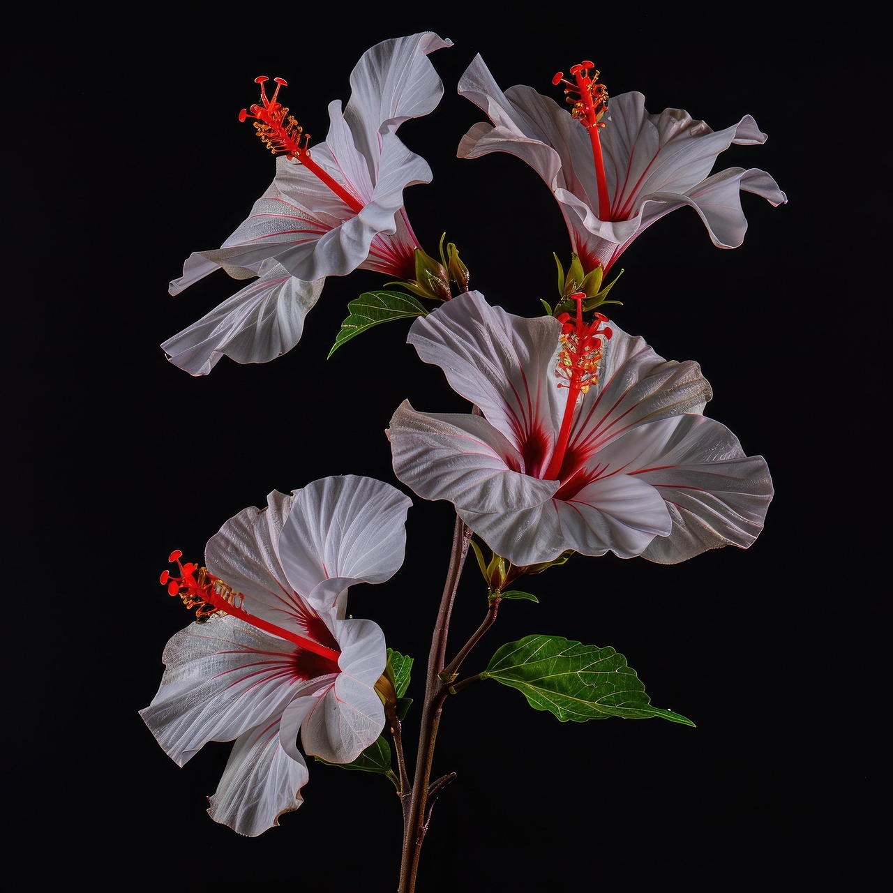 Download Ai Generated, Hibiscus, Hibiscus Flowers. Royalty-Free Stock ...