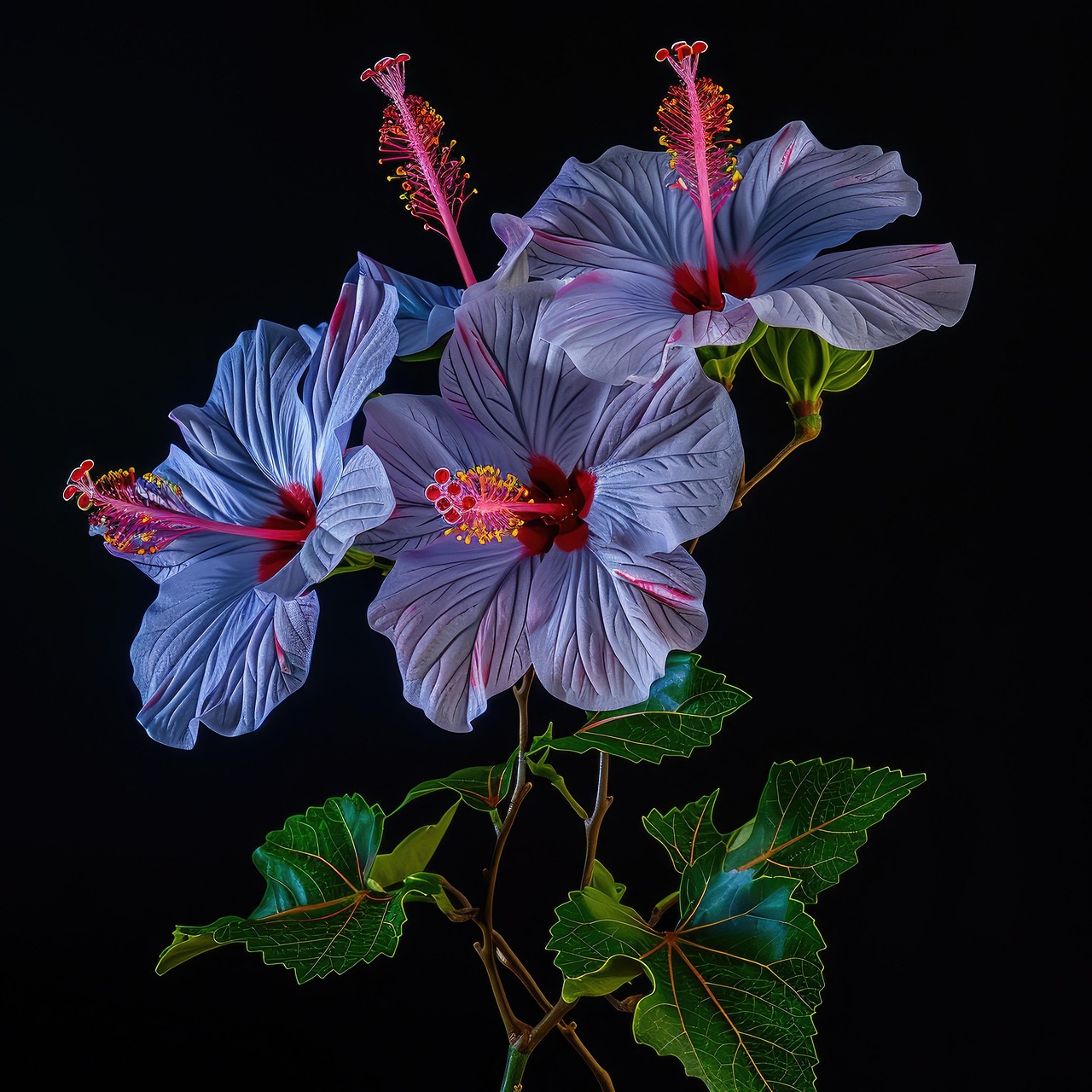 Download Ai Generated, Hibiscus, Hibiscus Flowers. Royalty-Free Stock ...