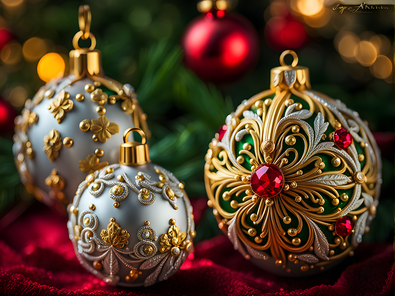 Download Ai Generated, Christmas, Baubles. Royalty-Free Stock ...