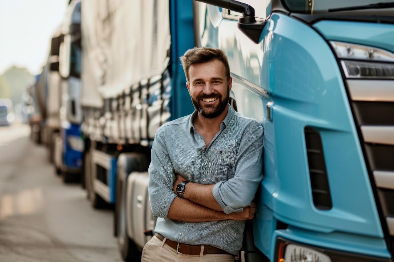 Download Ai Generated, Truck, Driver. Royalty-Free Stock Illustration ...