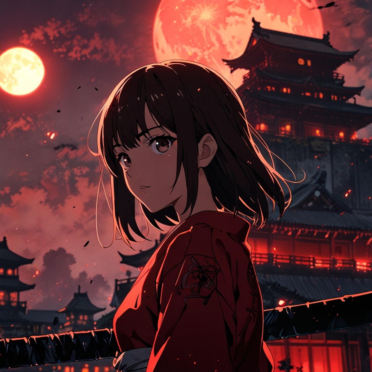 Download Girl, Samurai, Akatsuki. Royalty-Free Stock Illustration Image ...