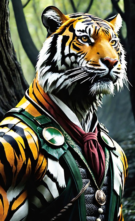 Download Tiger Man, Fantasy, Dnd. Royalty-Free Stock Illustration Image ...