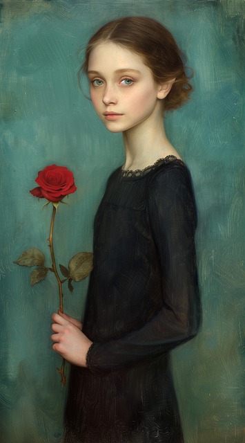 Download Girl, Portrait, Rose. Royalty-Free Stock Illustration Image ...