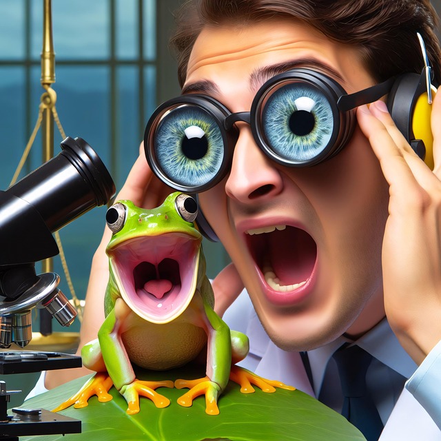 Download Funny, Frog, Researcher. Royalty-Free Stock Illustration Image ...