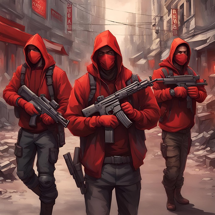 Download Red Hood Gang, Super Villain, Villain. Royalty-Free Stock ...