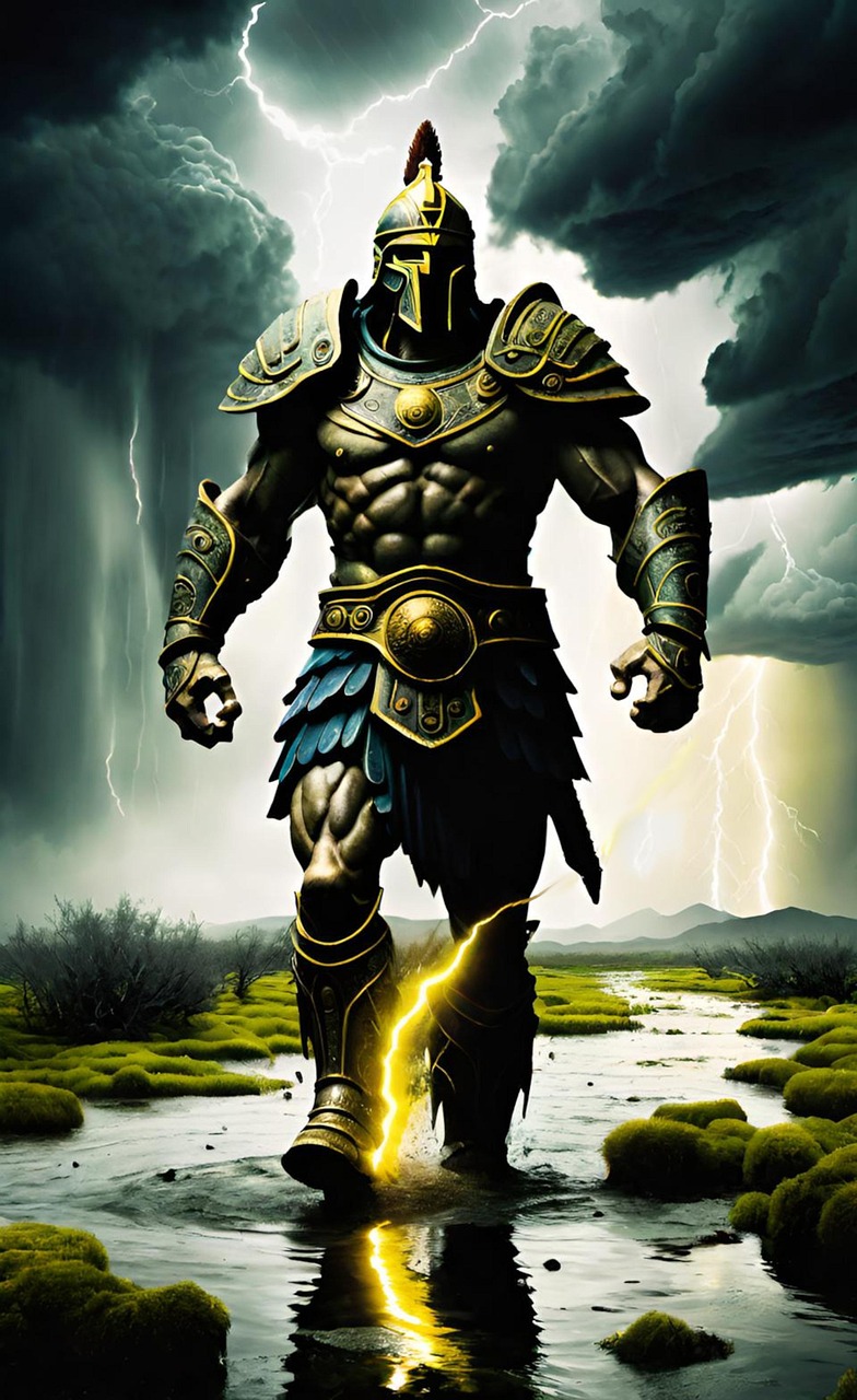 Download Warrior, Greek, Lightning. Royalty-Free Stock Illustration ...