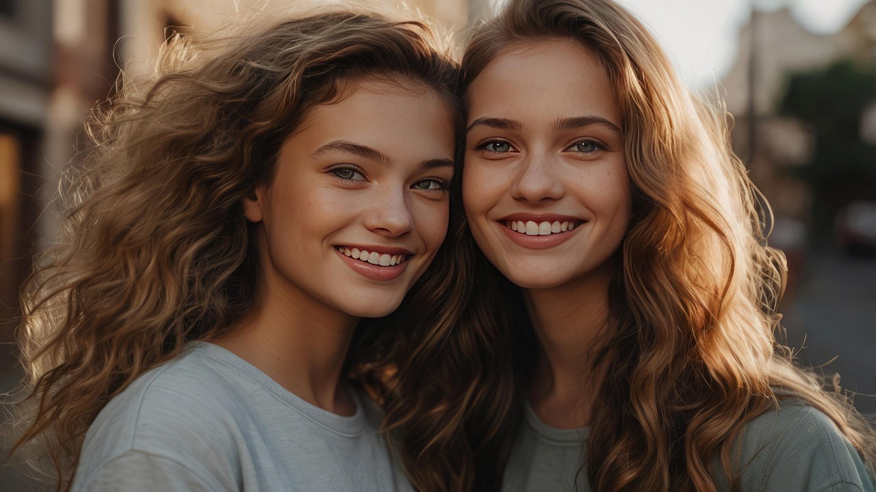 Download Girls, Smiling, Posing. Royalty-Free Stock Illustration Image ...
