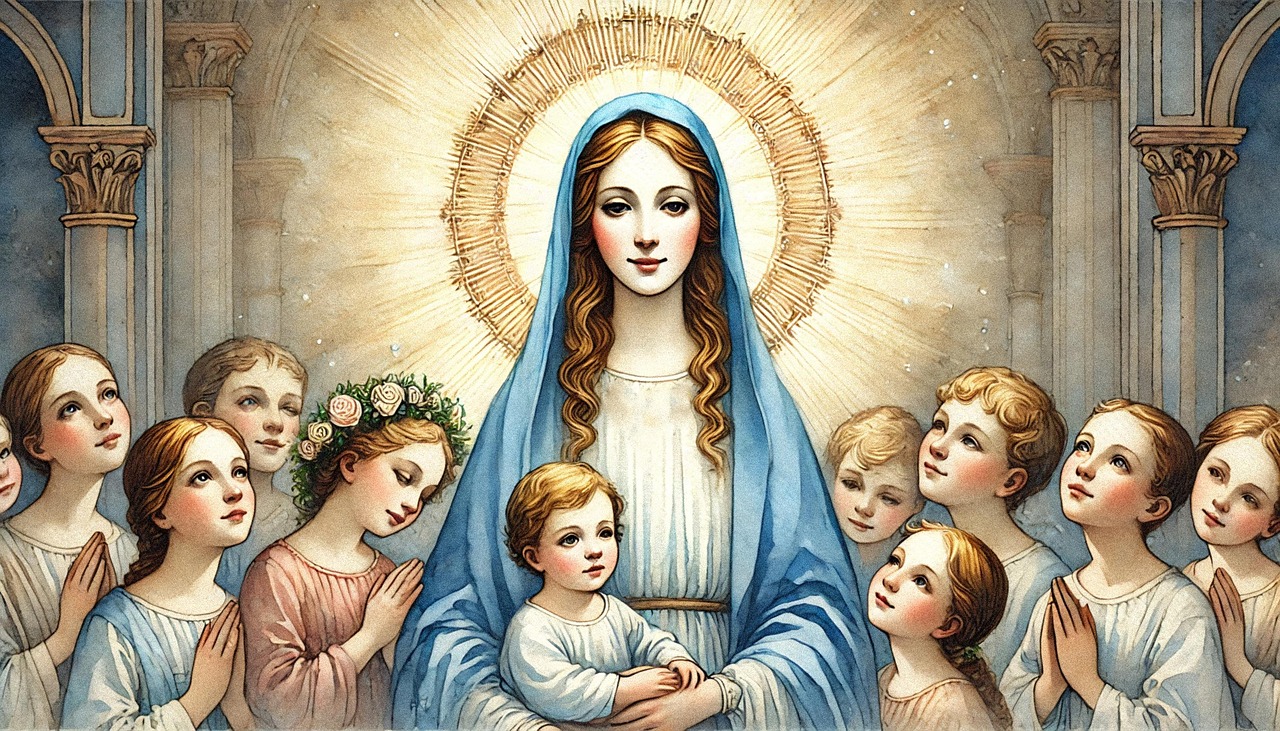 Download Ai Generated Mother Mary Royalty Free Stock Illustration