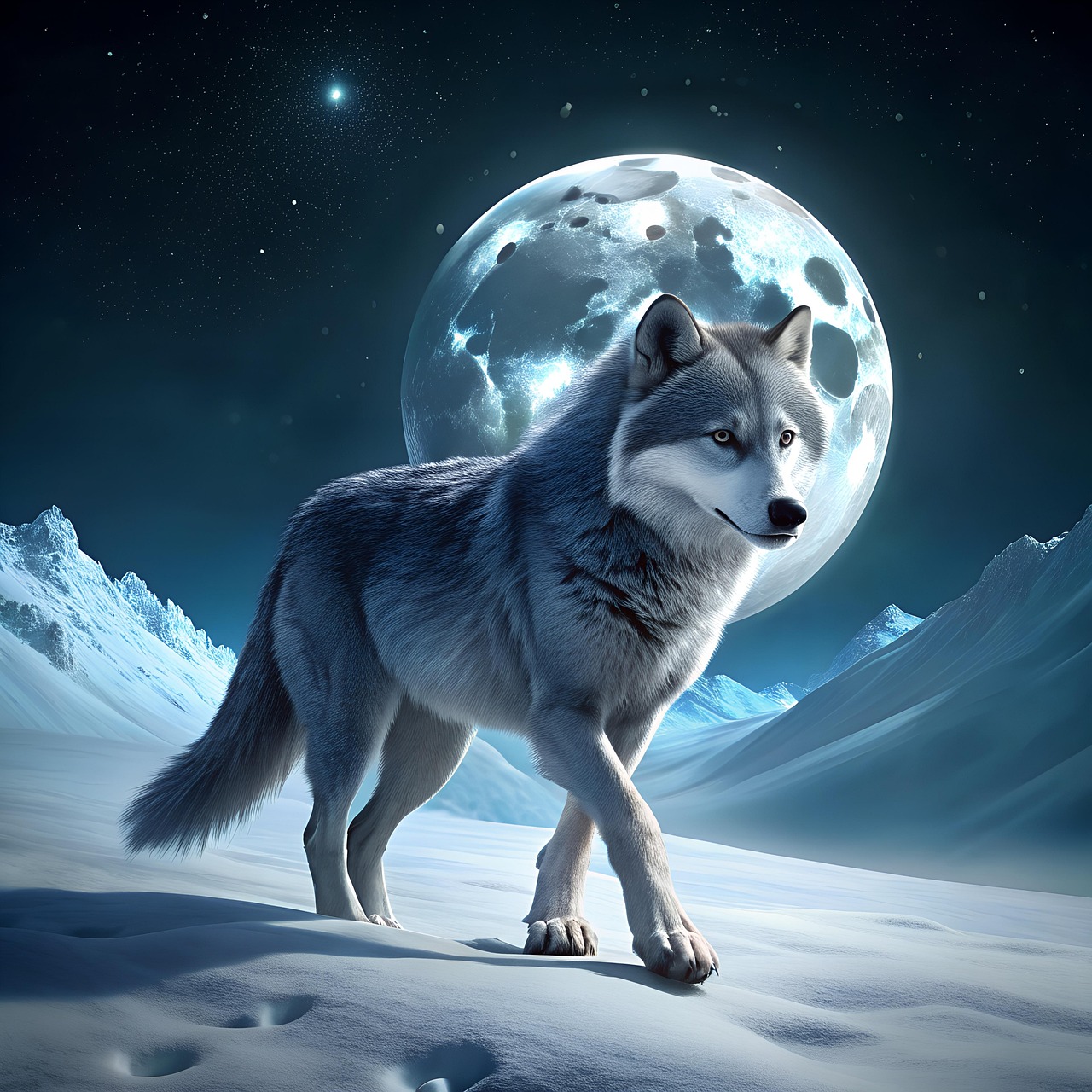 Download Ai Generated, Wolf, Animal. Royalty-Free Stock Illustration ...