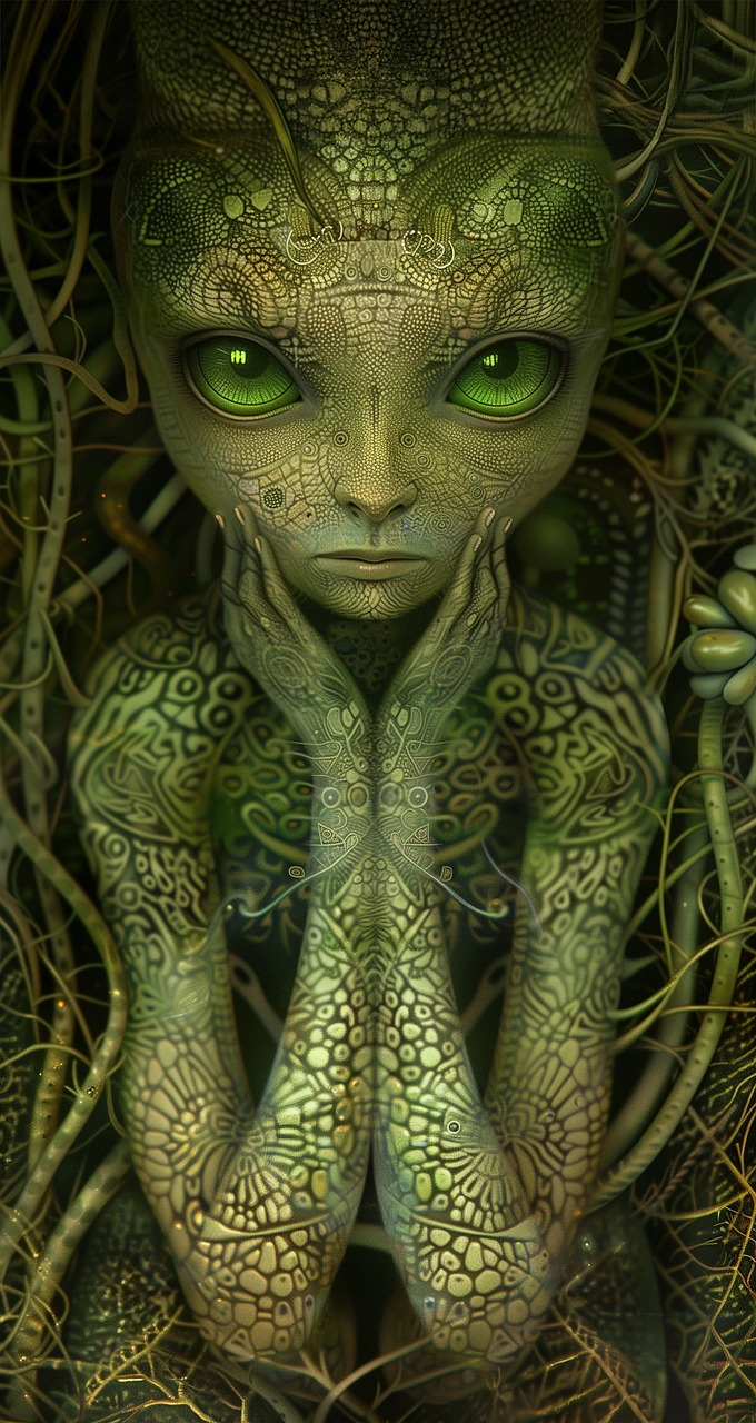 Download Ai Generated Alien Humanoid Royalty Free Stock Illustration 0681