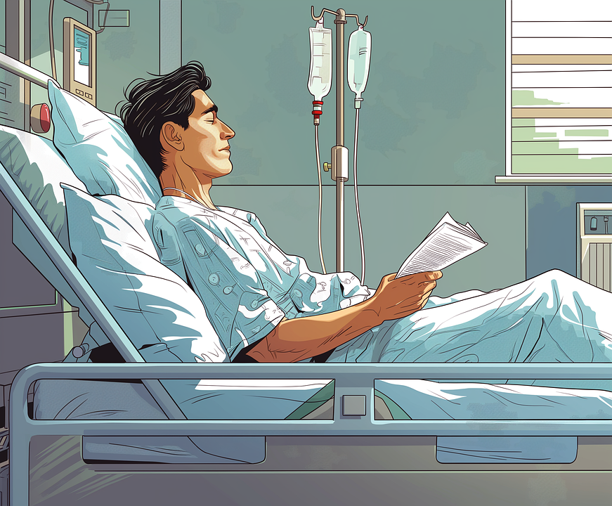Download Ai Generated, Sick, Hospital. Royalty-Free Stock Illustration ...