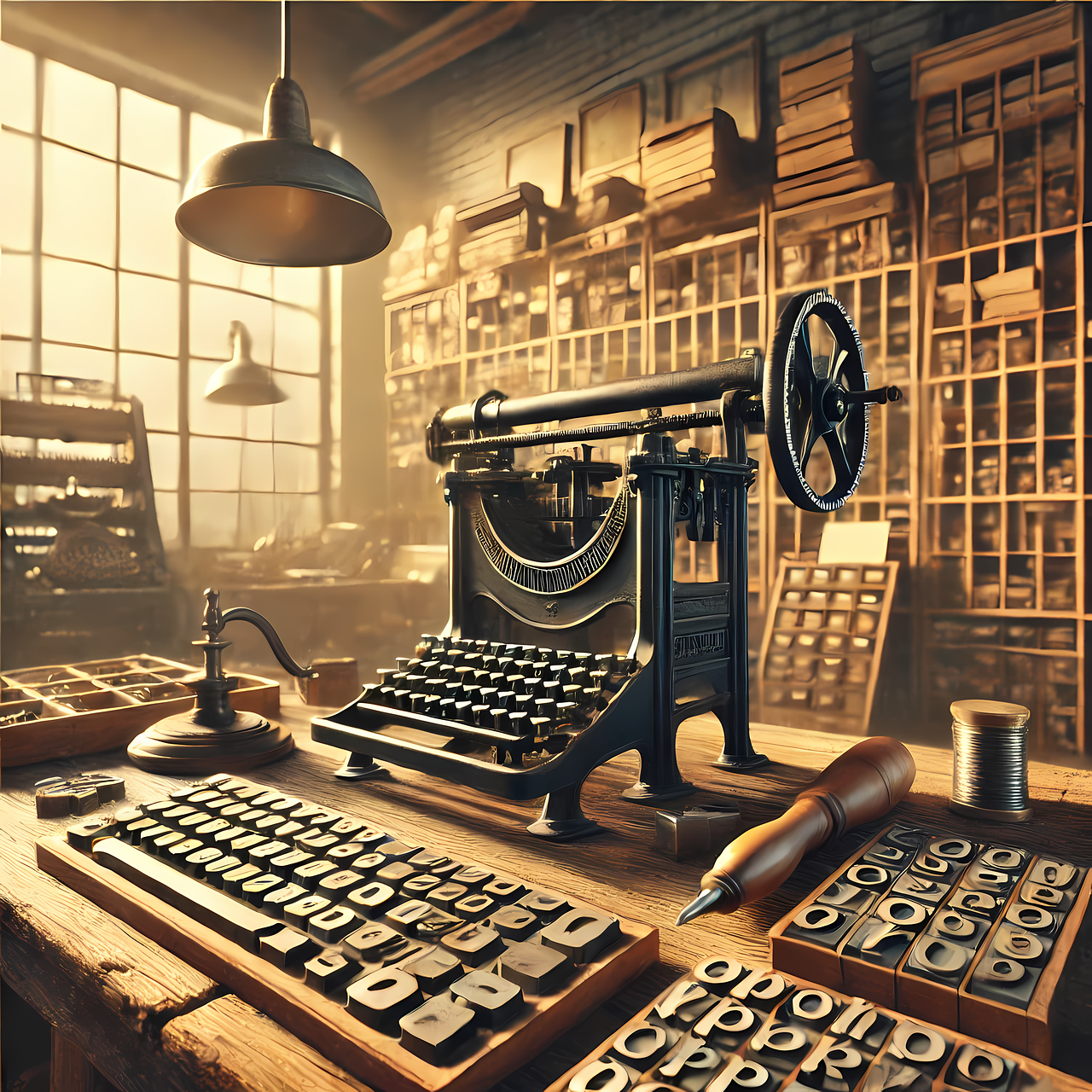 Download Printing Press, Typesetting, Vintage Printing. Royalty-Free ...