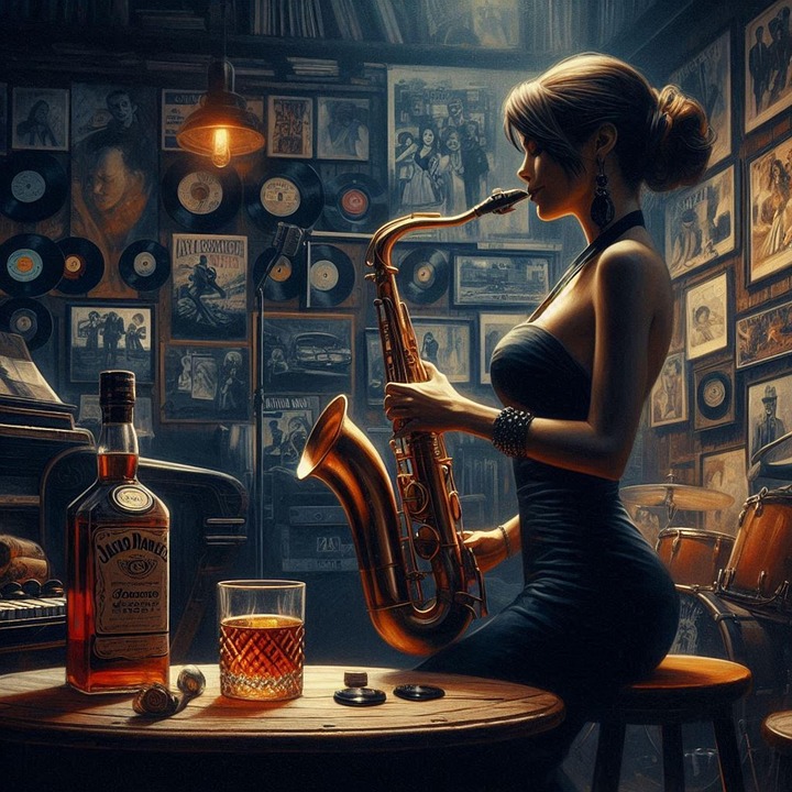 Download Ai Generated, Woman, Jazz. Royalty-Free Stock Illustration ...