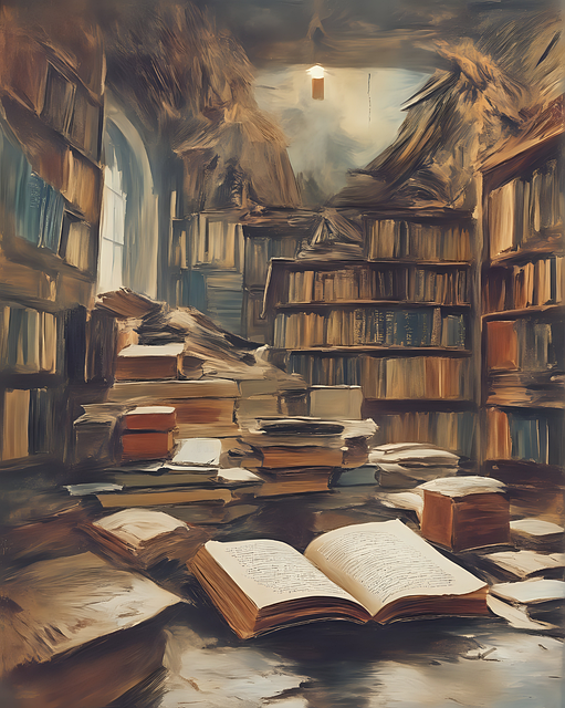 Download Ai Generated, Library, Books. Royalty-Free Stock Illustration ...