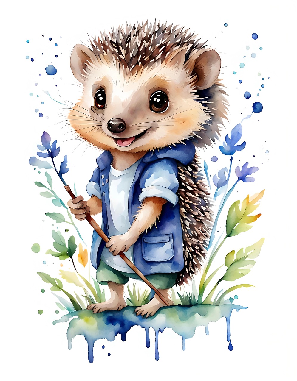 Download Ai Generated, Hedgehog, Hedgehog Puppy. Royalty-Free Stock ...