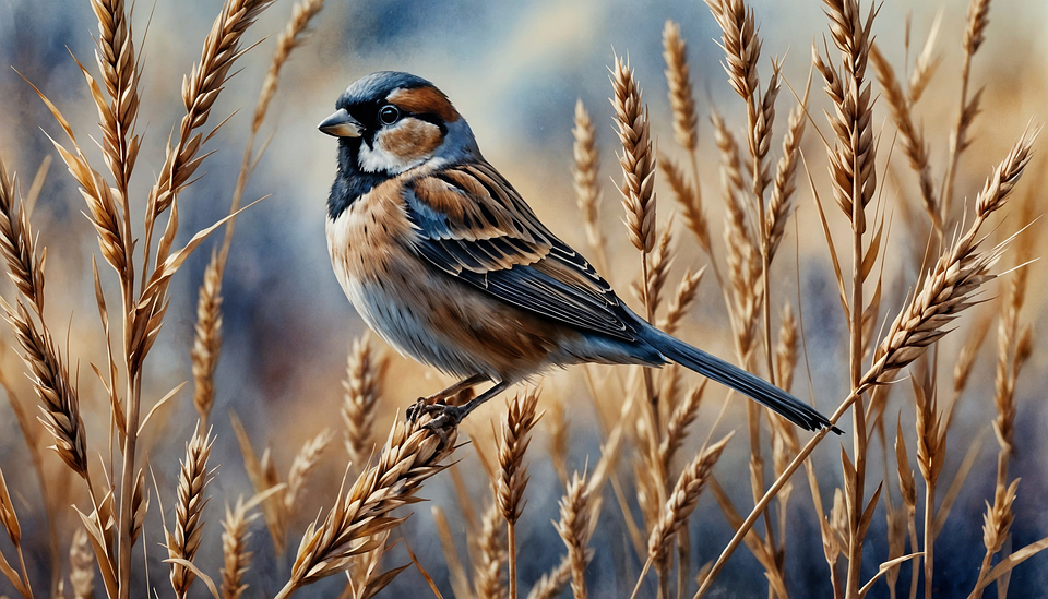 Download Ai Generated, House Sparrow, Passer Domesticus. Royalty-Free ...