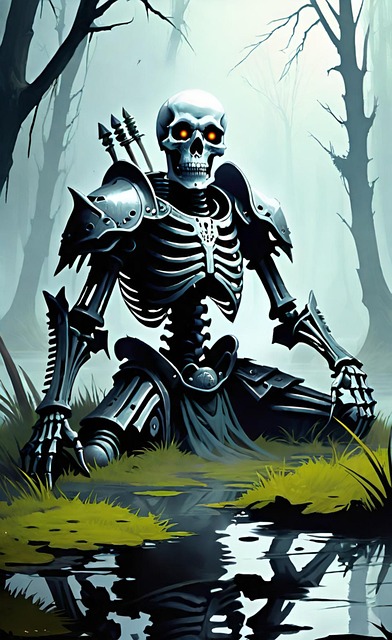 Download Skeleton, Warrior, Swamp. Royalty-Free Stock Illustration ...