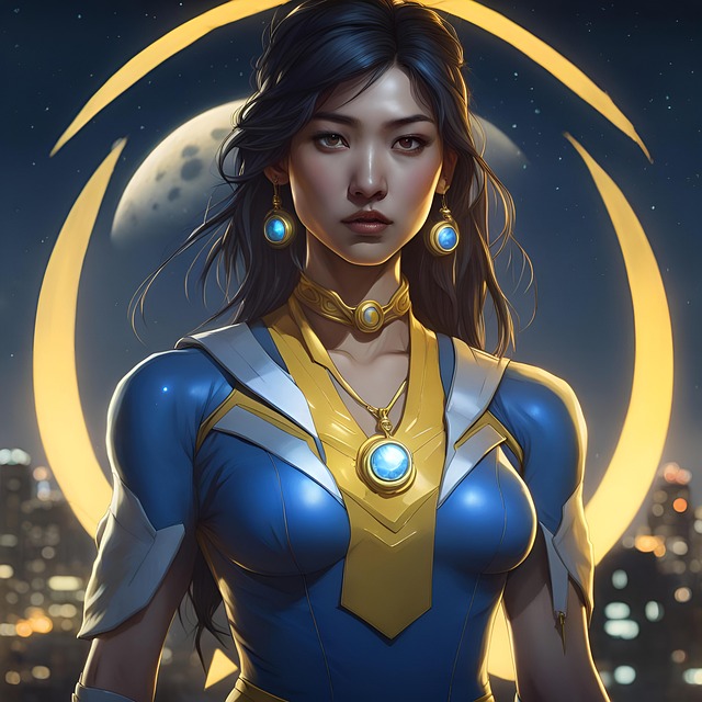 Download Moon Girl, Superhero, Hero. Royalty-Free Stock Illustration ...