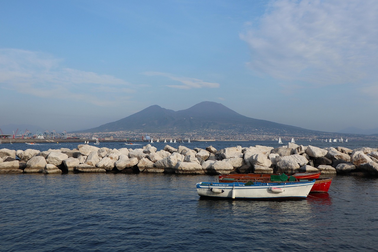 Vesuvius Boat Sea - Free photo on Pixabay