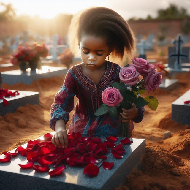 Download Ai Generated, Girl, Graveyard. Royalty-Free Stock Illustration ...