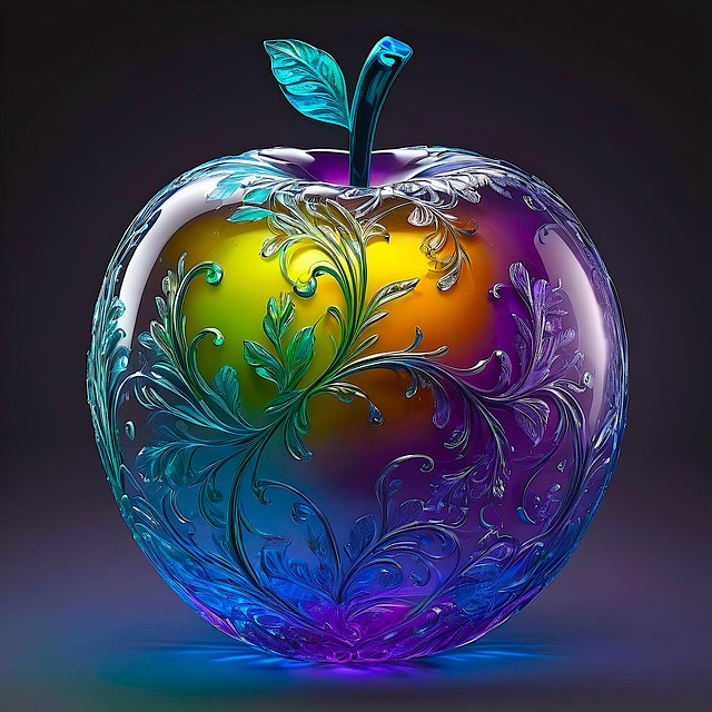 Download Ai Generated Glass Apple Royalty Free Stock Illustration Image Pixabay