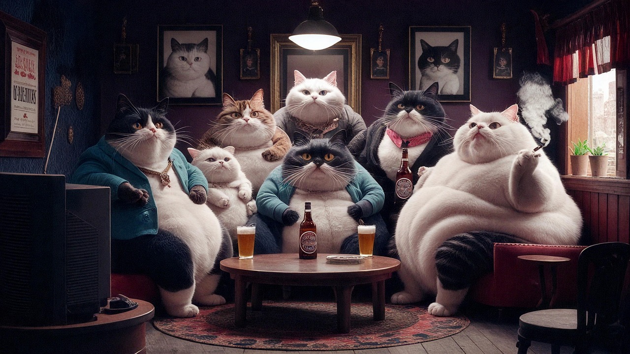 Download Ai Generated, Cats, Chubby. Royalty-Free Stock Illustration ...