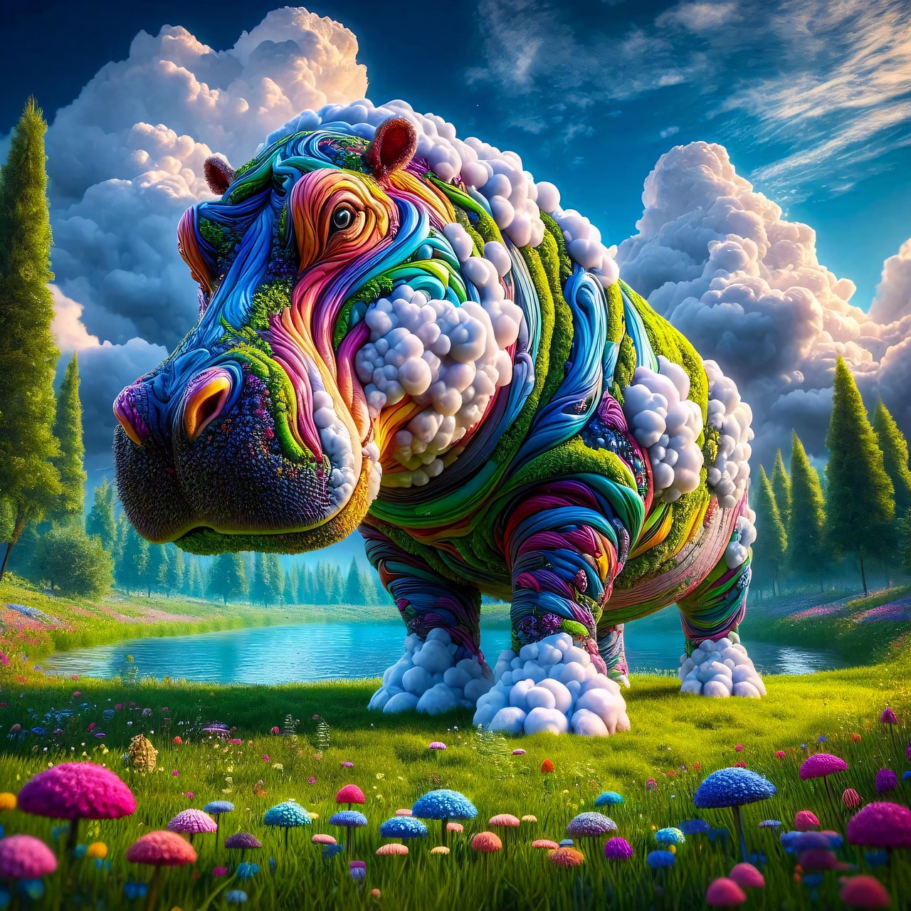 Hippopotamus Art